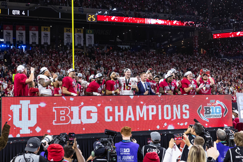 Indiana Stuns Ohio State To Win the 2025 Discover Big Ten Championship ...